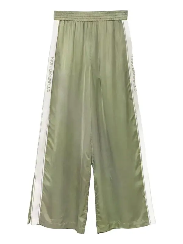 Karl Lagerfeld Wide-leg Pants - Green