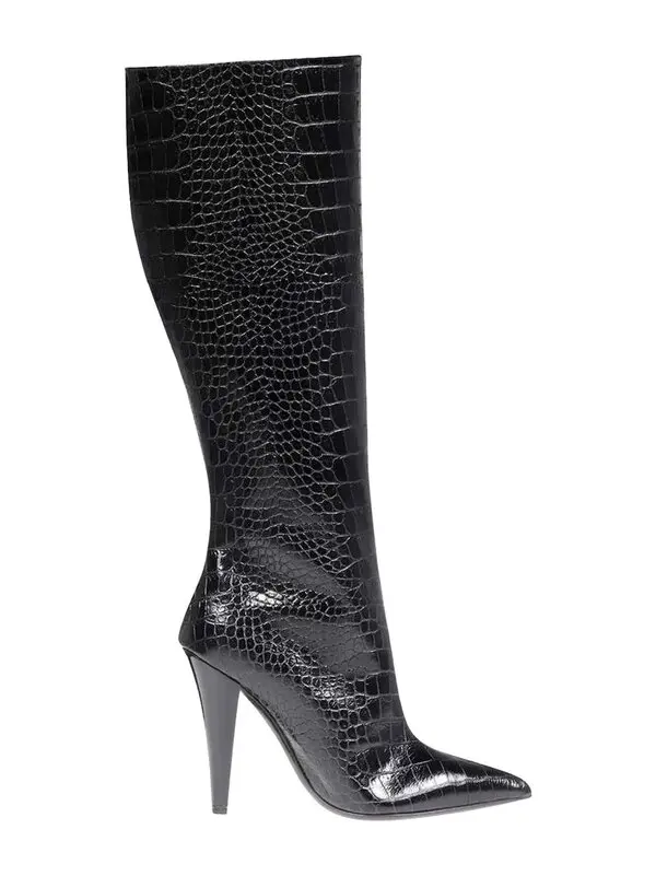 TOM FORD 110mm Leather High Boots - Black