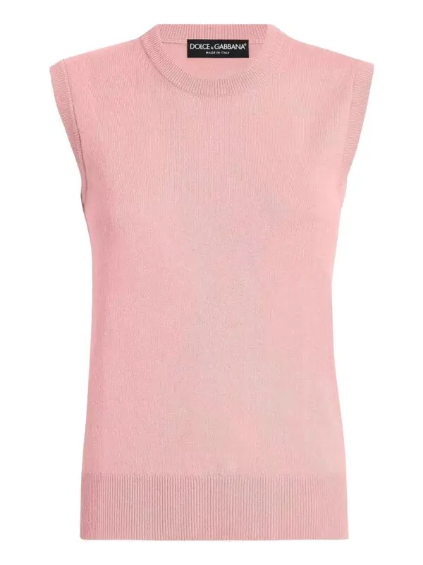 Dolce & Gabbana Dna Cashmere Vest - Pink
