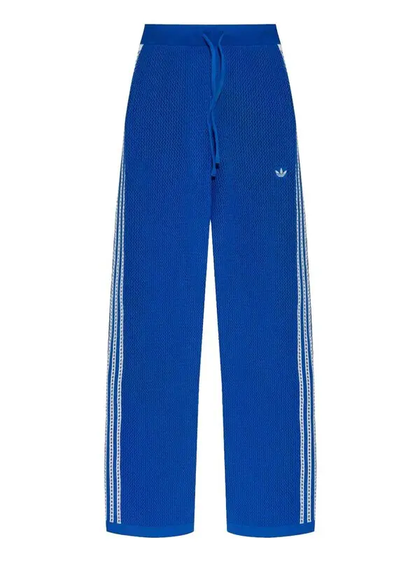 Adidas Logo-embroidered Track Pants - Blue