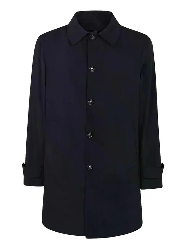 BARBA NAPOLI Wool Coat - Blue