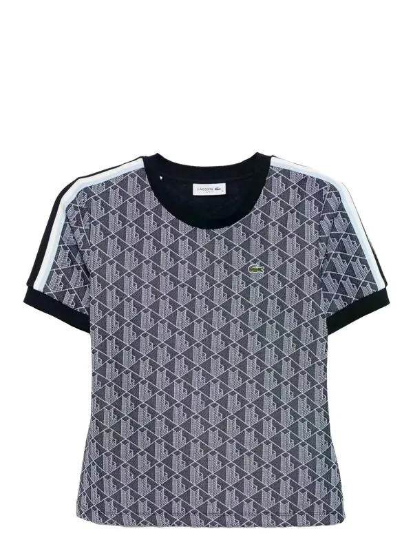 Lacoste Monogram Jacquard T-shirt - Blue