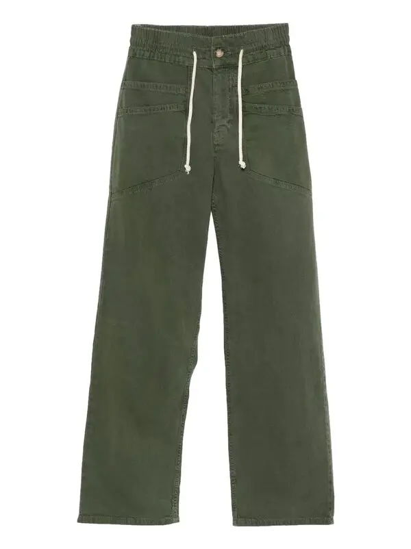 Ba&sh Fima Straight Trousers - Green