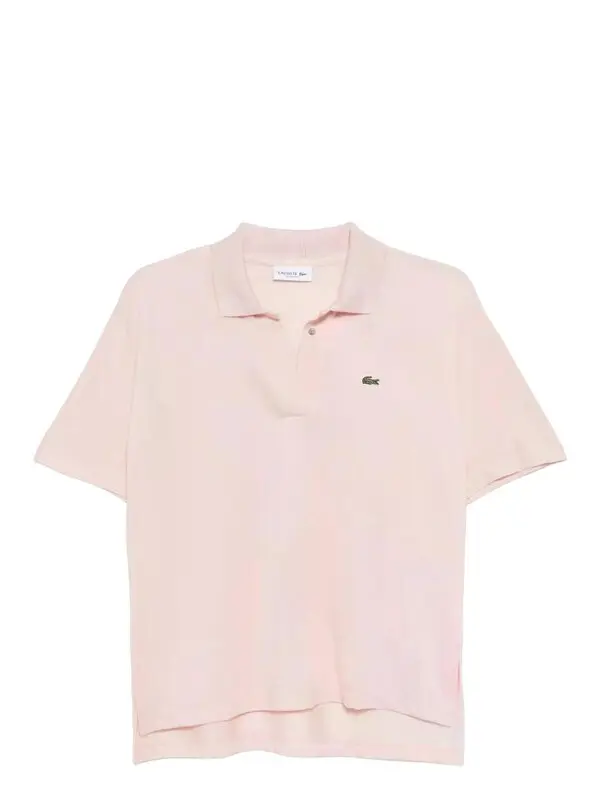 Lacoste Fluid Piqué Polo Top - Pink