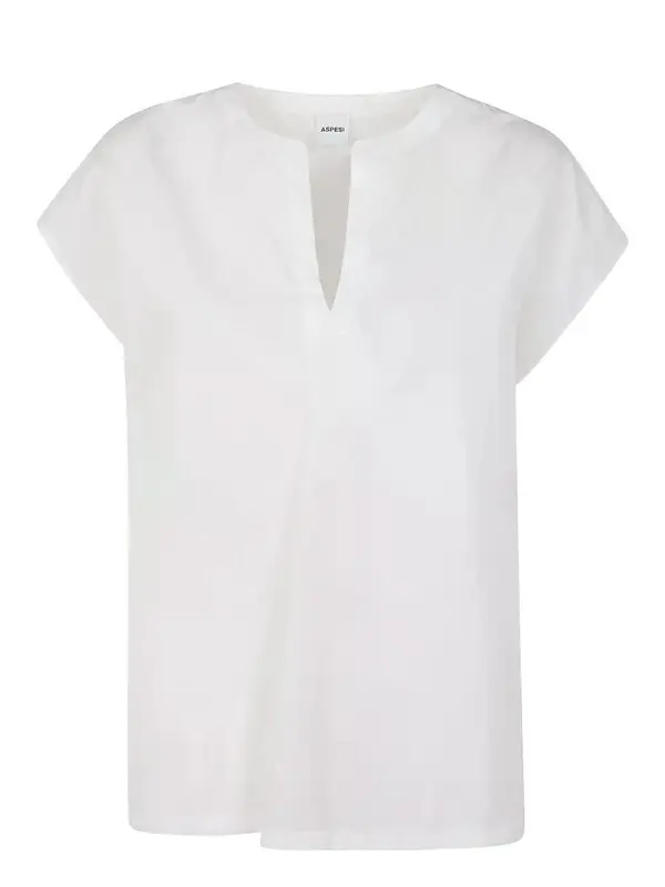 Aspesi V-neck T-shirt - White