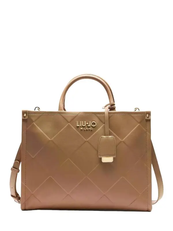 Liu Jo Diamond-pattern Tote Bag - Brown