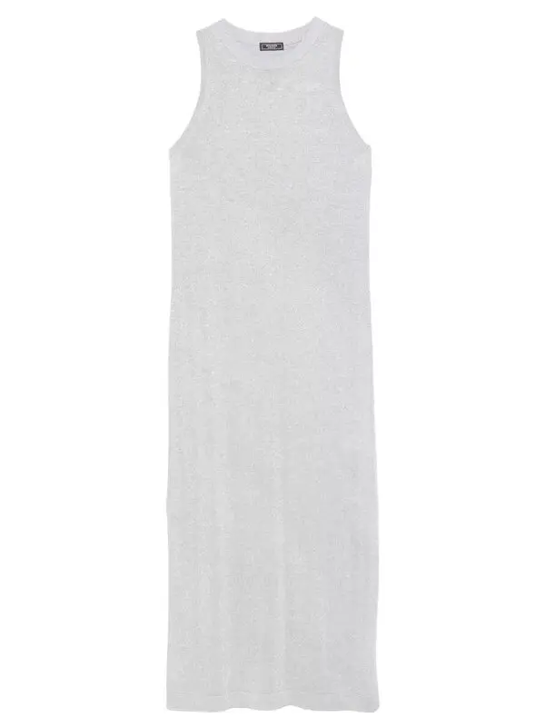 Peserico Ribbed Maxi Dress - Grey