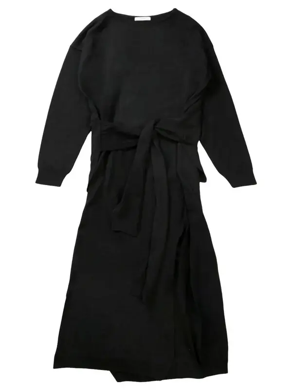 LEMAIRE Knot-detail Midi Dress - Black