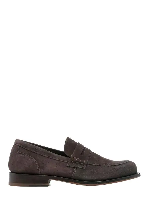 TRICKER'S Suede Loafers - Brown