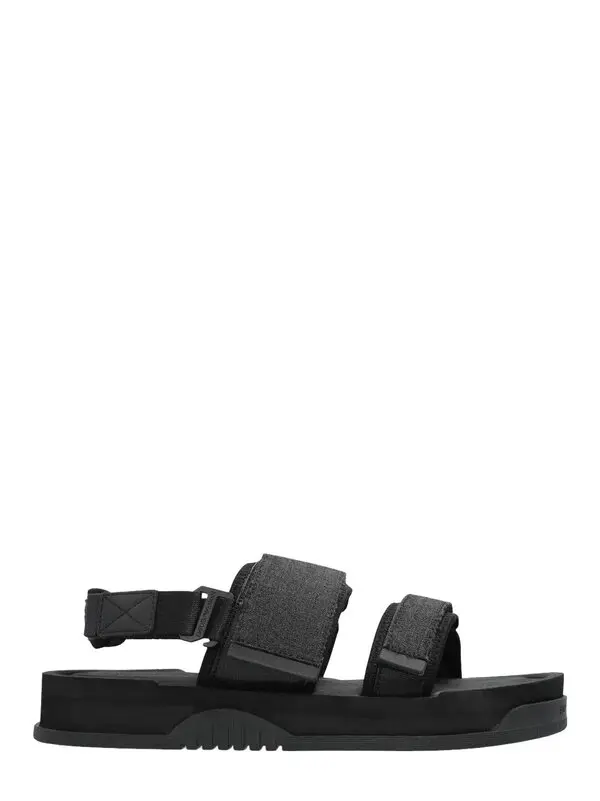 Emporio Armani Logo-jacquard Sandals - Black