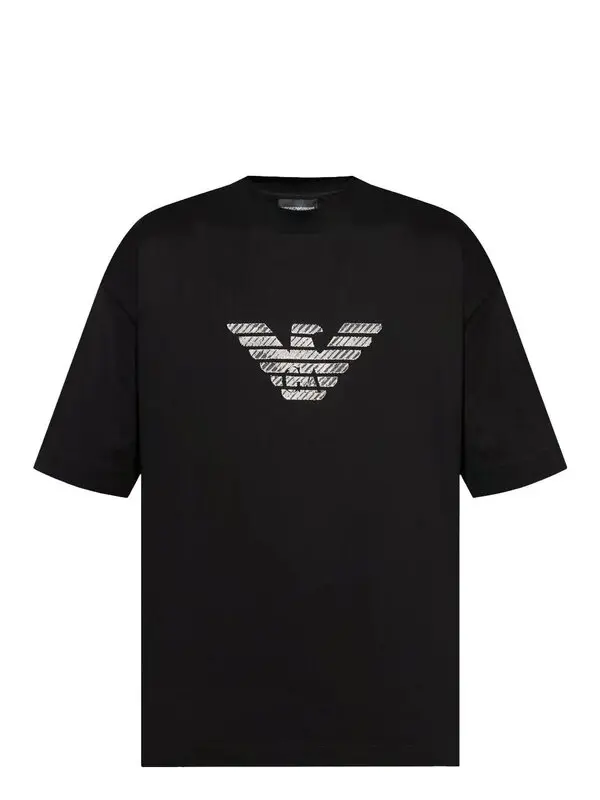 Emporio Armani Logo-print T-shirt - Black