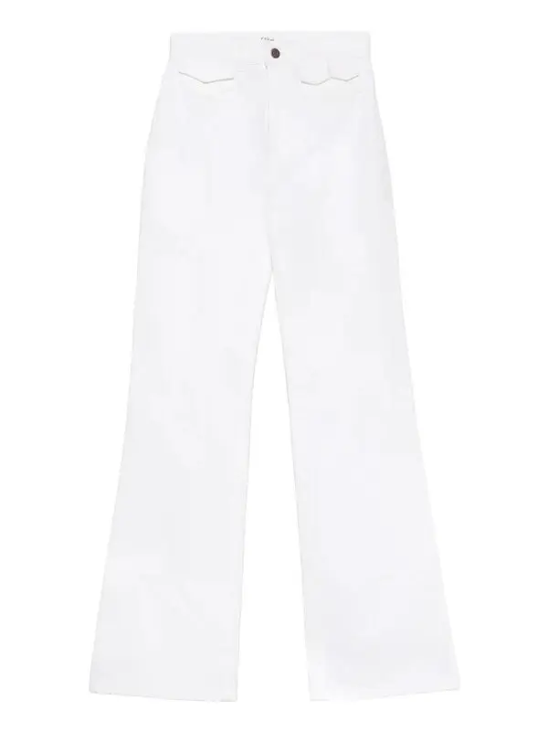 Chloé High-waisted Flare Jeans - White