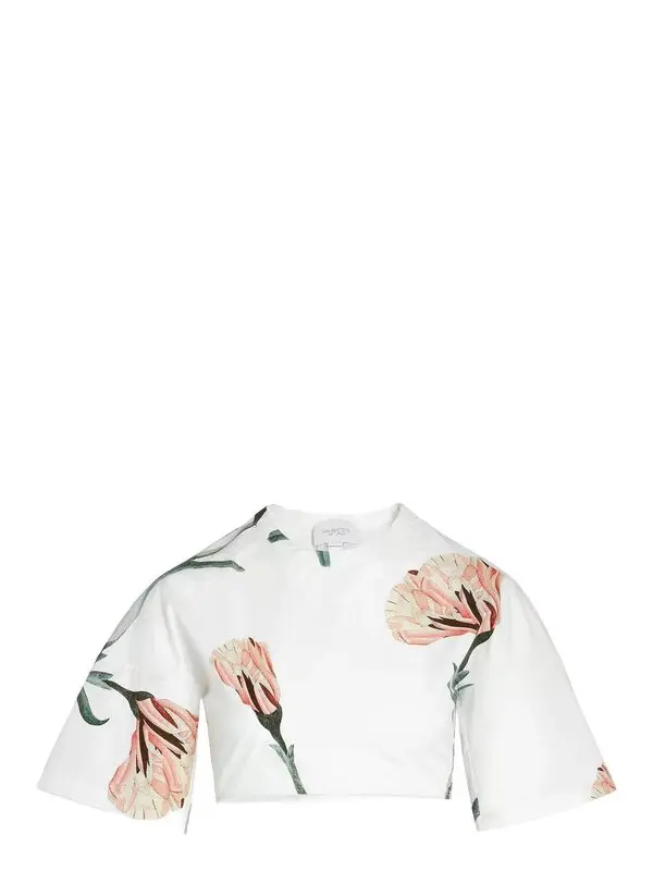Giambattista Valli Cropped Top - White