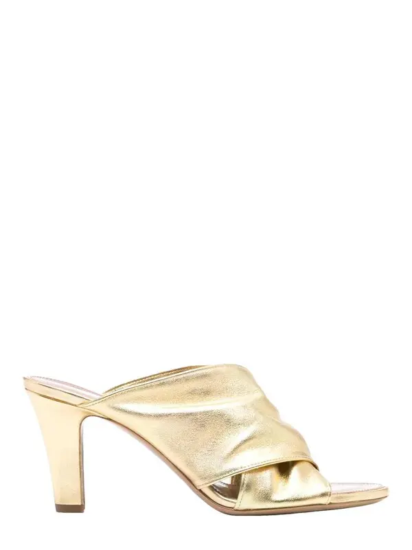 Paris Texas 80mm Maria Metallic Sandals - Gold