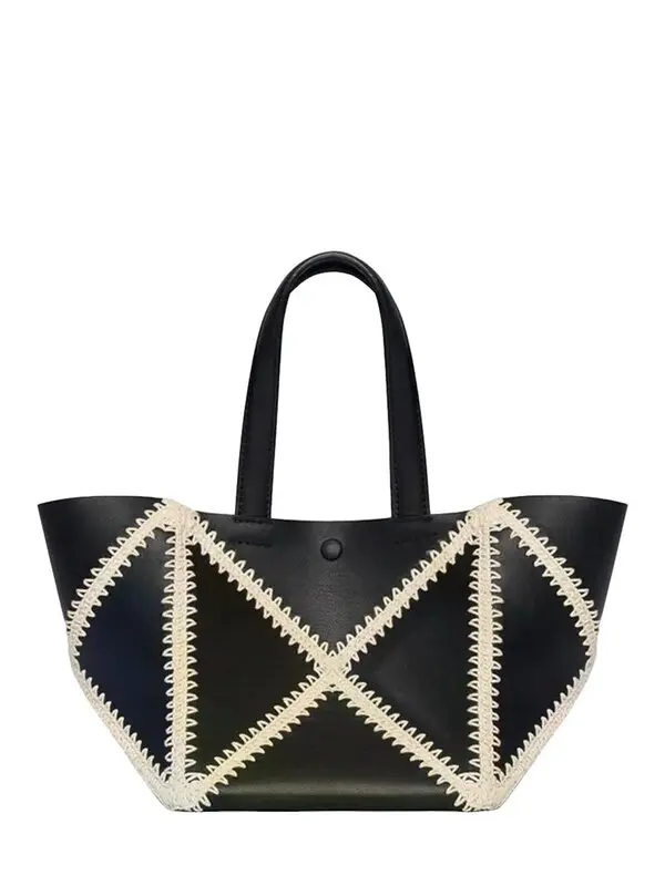 Nanushka Origami Tote Bag - Black