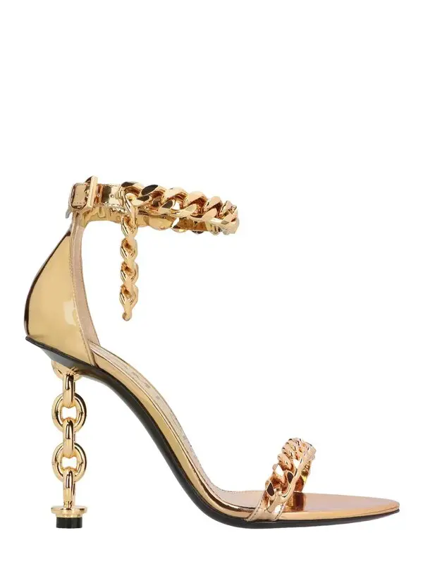 TOM FORD 100mm Metallic-effect Sandals - Gold