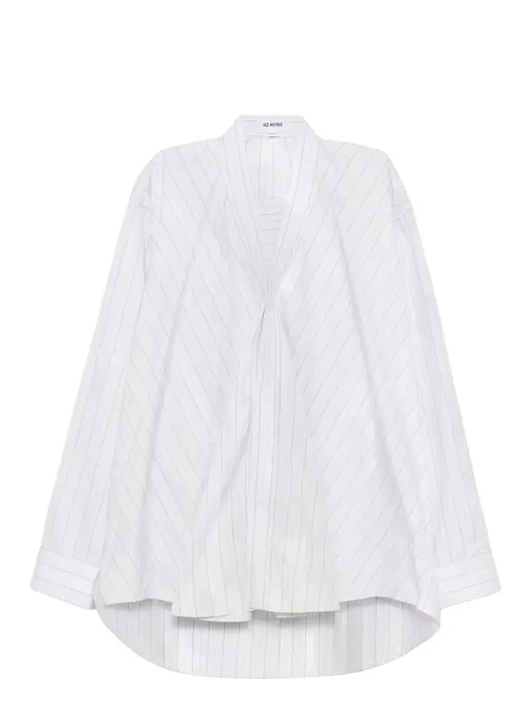 HED MAYNER Striped Shirt - White