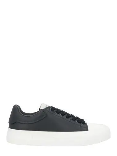 Emporio Armani Leather Low-top Sneakers - Blue