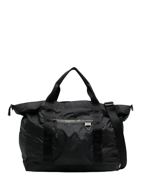 AGNÈS B. Logo-print Tote Bag - Black