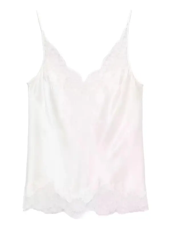carine gilson - Carine Gilson Lace-Detailed Camisole