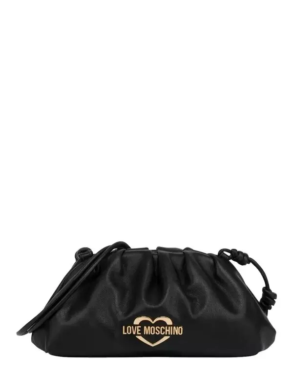 Moschino Logo-plaque Crossbody Bag - Black