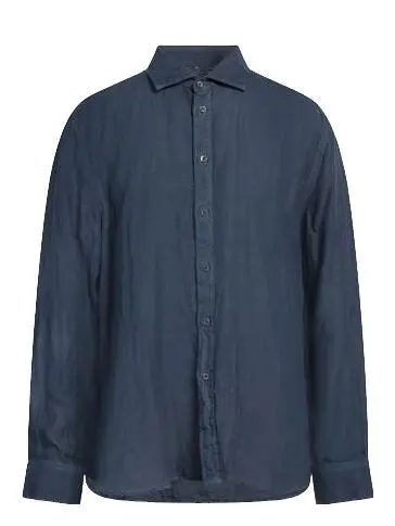 120% Lino Shirt Size Linen - Navy