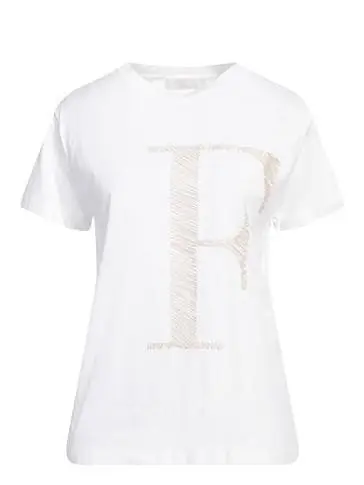 Fabiana Filippi Cotton Jersey T-shirt With Appliqués - White