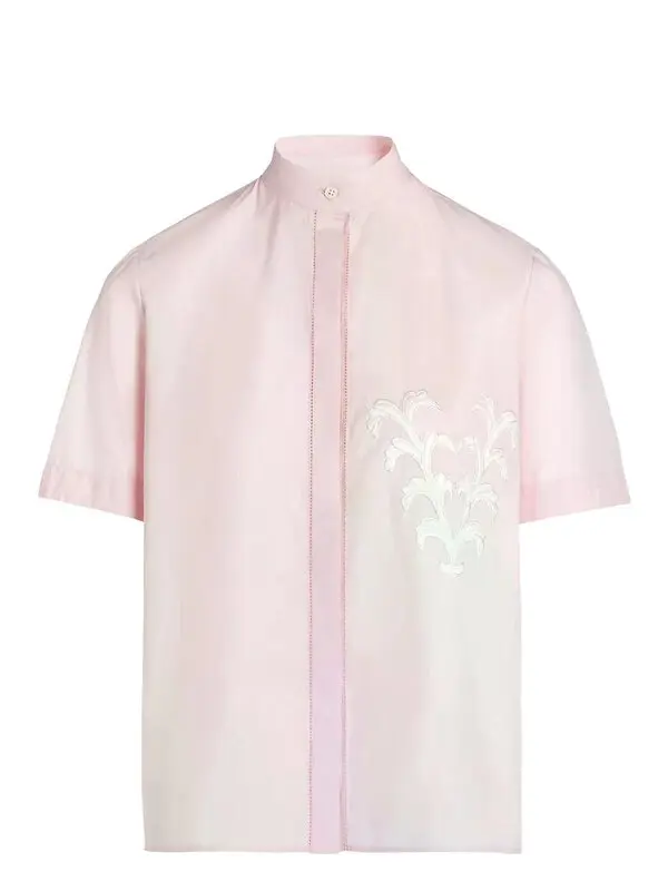 Giambattista Valli Floral-appliqué Shirt - Pink