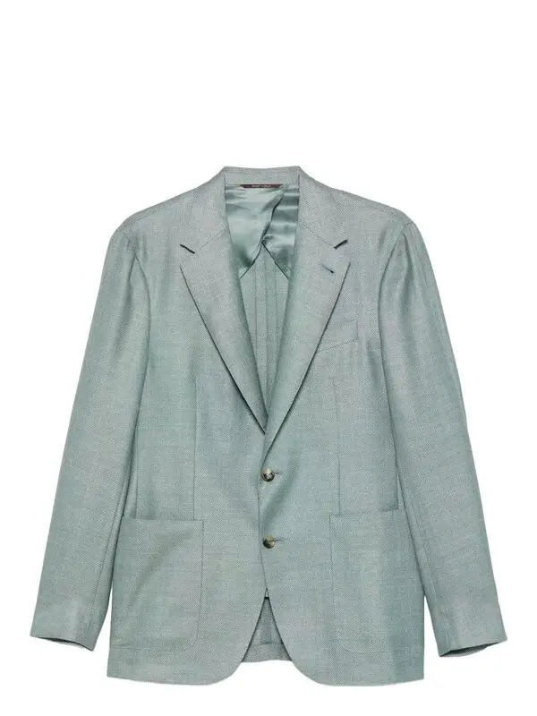 Canali Twill Blazer - Green