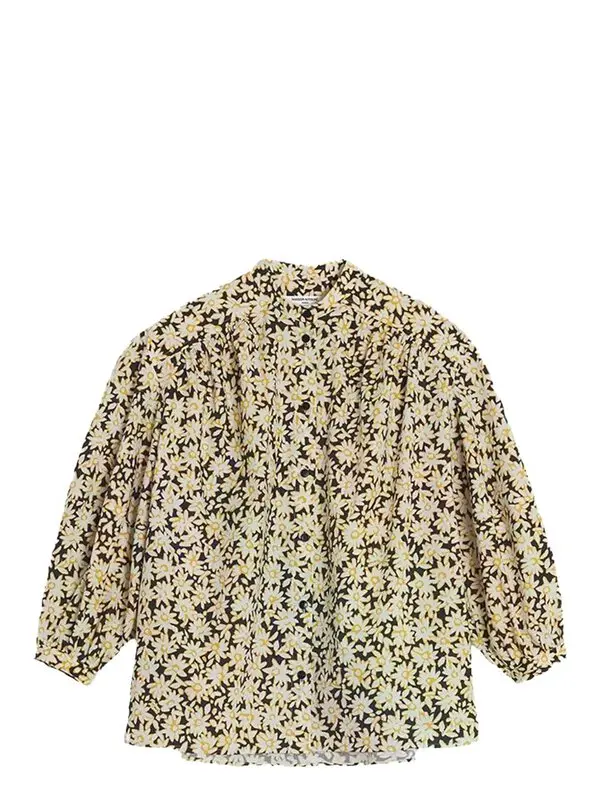 Maison Kitsuné Floral-print Shirt - Black