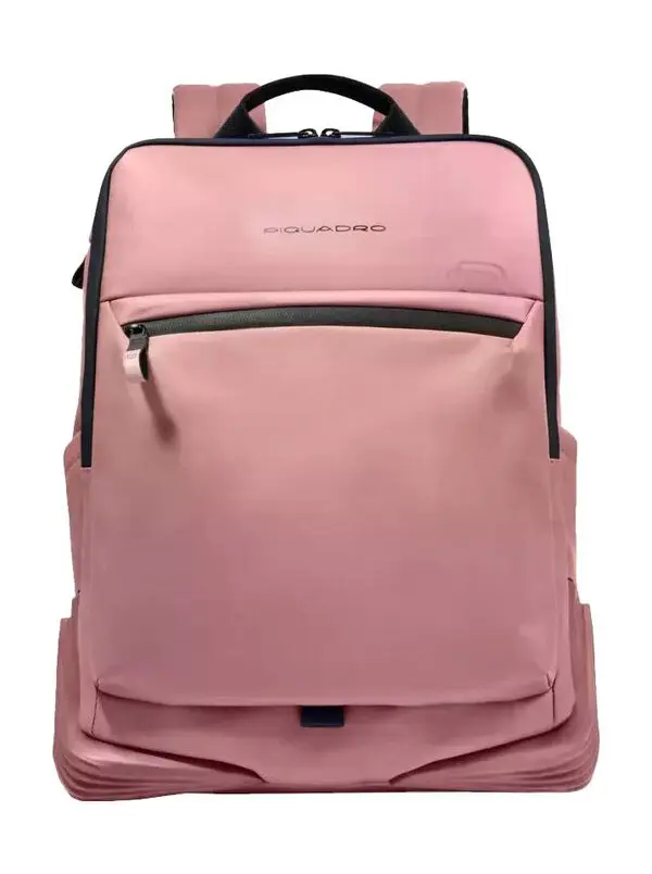 PIQUADRO Logo-embossed Backpack - Pink