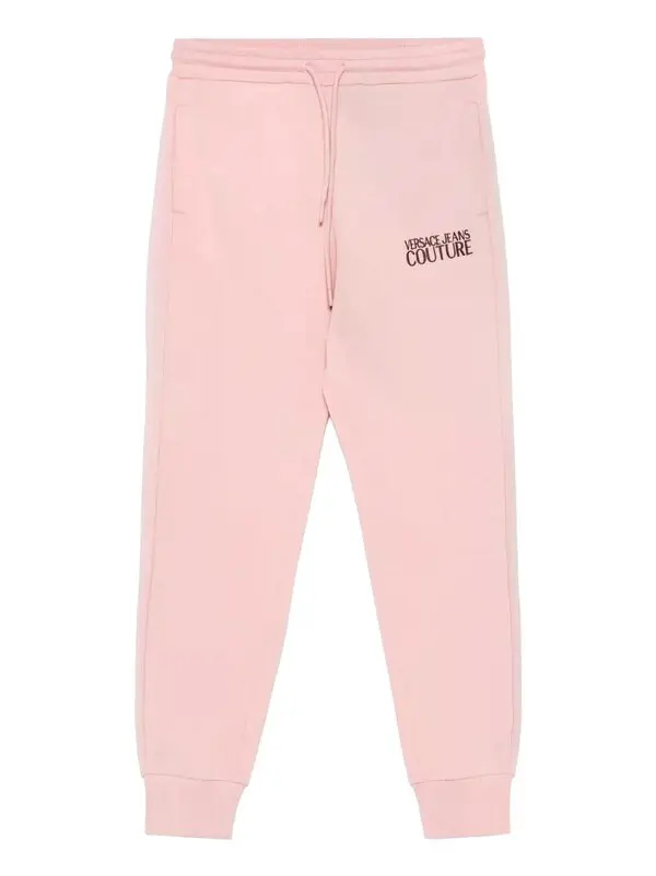 Versace Logo-embroidered Track Pants - Pink