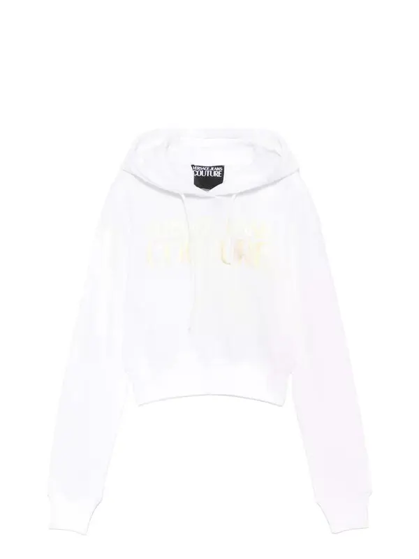 Versace Logo-print Hoodie - White