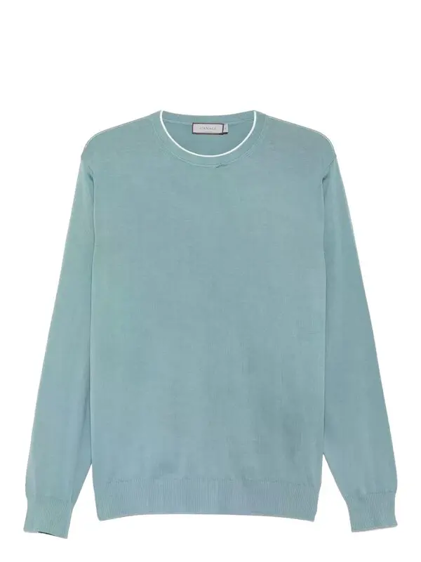 Canali Knitted T-shirt - Blue
