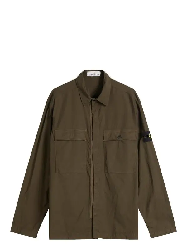 Stone Island Tela Paracadute Shirt Jacket - Military Green