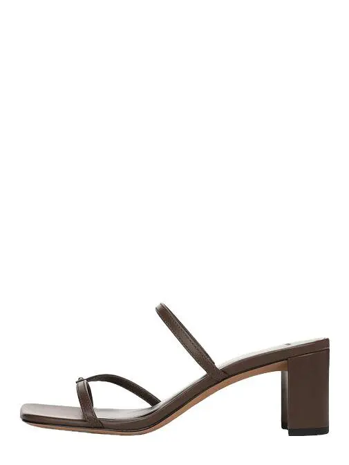 Vince Ona Leather Heeled Sandal - Natural