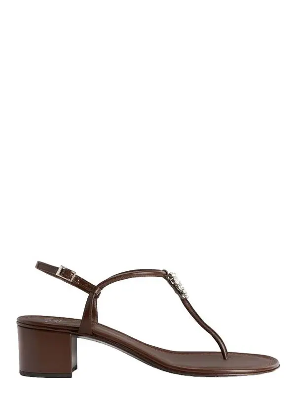 GIUSEPPE ZANOTTI Moonlie 40 Thong Sandals - Brown