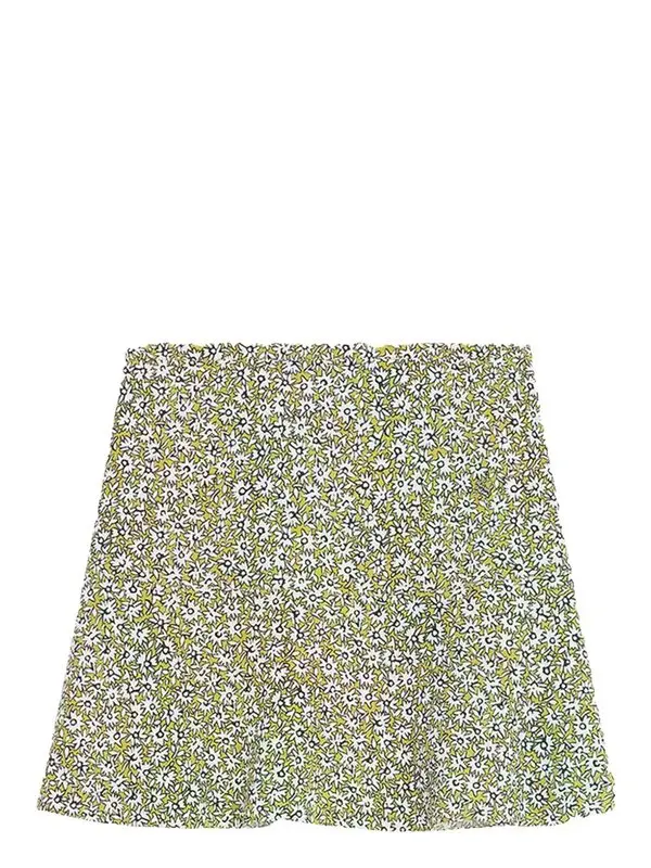 Maison Kitsuné Godet Mini Skirt - Yellow