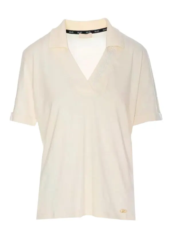 Liu Jo Short-sleeve Polo Top - White