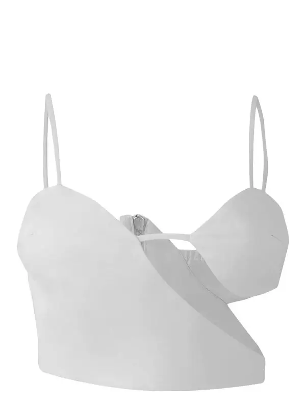 MISCI Chicote Gabardine Top - White