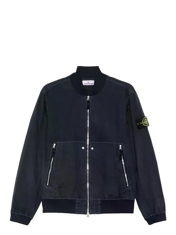 Stone Island Compass-badge Bomber Jacket - Blue
