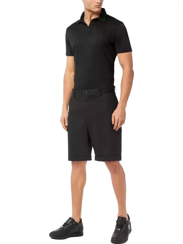 BILLIONAIRE Straight-leg Cargo Shorts - Black