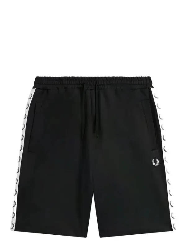 Fred Perry Logo-trimmed Track Shorts - Black