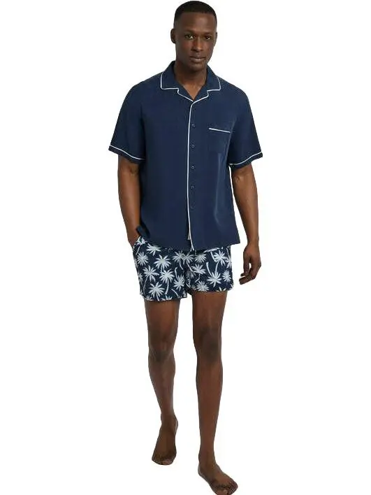 Onia Charles 4" Swim Trunk - Deep Navy Multi