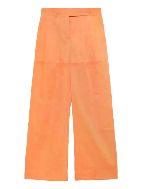 Alberta Ferretti Cotton Maxi Skirt - Orange