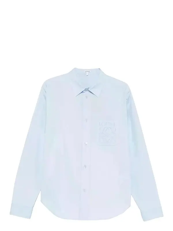 Loewe Anagram-embroidered Shirt - Blue