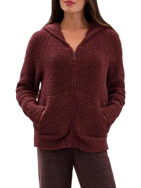 Barefoot Dreams Cozychic™ Zip Hoodie - Deep Garnet