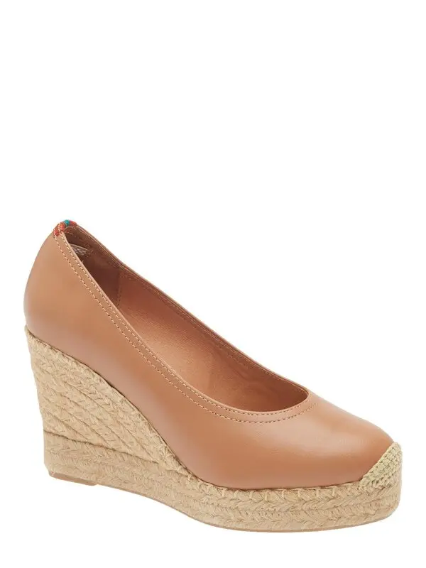 Penelope Chilvers Espadrille Wedge Pumps - Tan