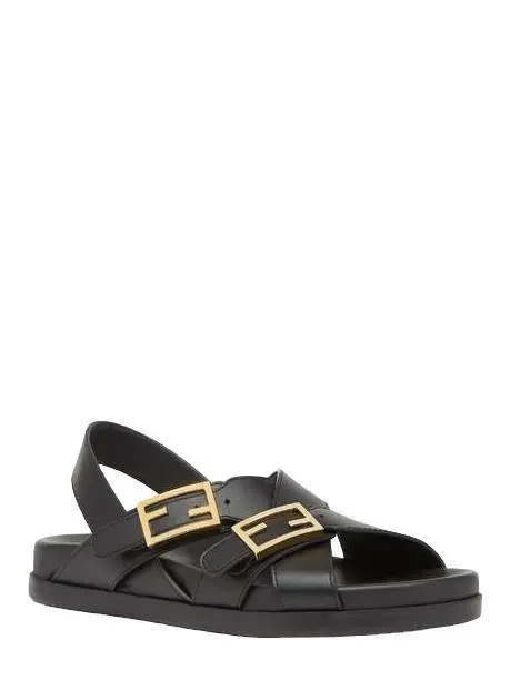 Fendi Feel Slingback Sandal - F0qa1 Nero
