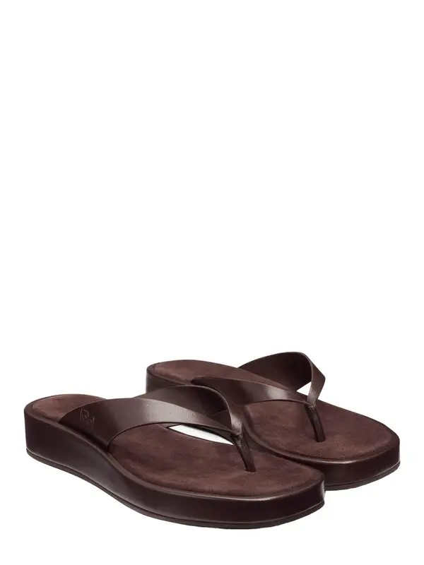 REFORMATION Eden Platform Thong - Brown